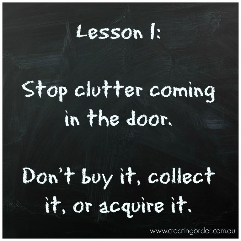Lessons On Clutter Creating Order From Chaos